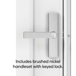 LARSON® Appleton 36" x 80" White Midview Storm Door at Menards®