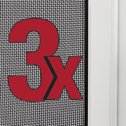 LARSON® Cedar Reversa Screen 36" x 80" White Highview Storm Door at ...