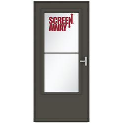 LARSON® Appleton 36" x 80" Brown Midview Storm Door at Menards®