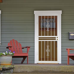 Larson® Courtyard 36"W x 81"H Black Security Storm Door at Menards®