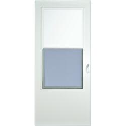 LARSON® Liberty 34" x 80" White Self-Storing Midview Storm Door at Menards®