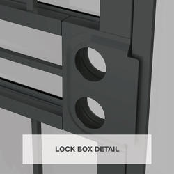 Larson® Gardenview 36"W x 81"H Graphite Security Storm Door at Menards®