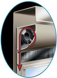 LARSON® Prairieview Screen Away® 36" x 80" White Retractable Screen ...