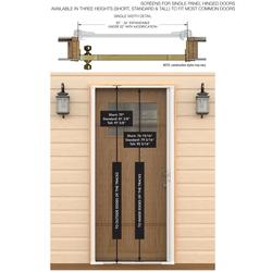 Larson® Brisa 36"W x 80"H White Retractable Screen Door at Menards®