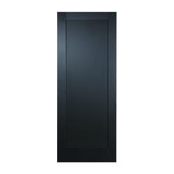 Mastercraft® 33"W x 84"H Matte Black 1-Panel Interior Barn Door at Menards®
