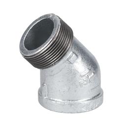 STZ Industries® 1-1/2" MIP x FIP Galvanized Pipe 45-Degree Street Elbow ...