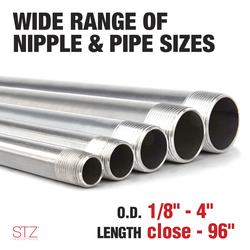 STZ Industries® 3/4" x 2" Galvanized Pipe Nipple at Menards®