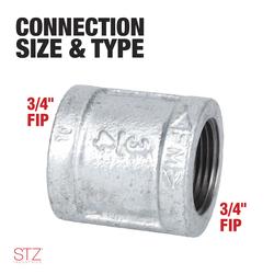 STZ Industries® 3/4" FIP Galvanized Pipe Coupling at Menards®