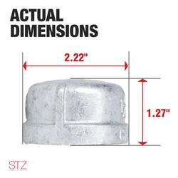 STZ Industries® 1-1/4" FIP Galvanized Pipe Cap at Menards®