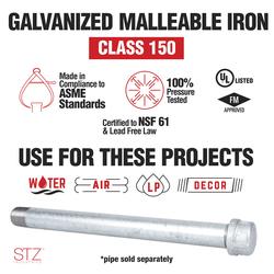 STZ Industries® 1-1/4" FIP Galvanized Pipe Cap at Menards®