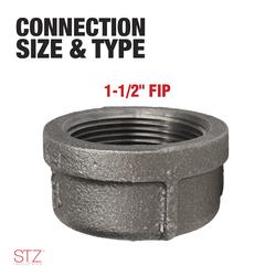 STZ Industries® 1-1/2" FIP Black Pipe Cap at Menards®