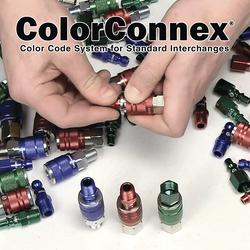 ColorConnex® 1/4" Type D Red Industrial Quick Connect Kit - 3 Piece at ...