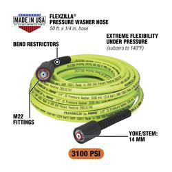 Flexzilla 1 4 x 50 Pressure Washer Hose