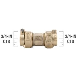 Legend Valve™ 3/4" CTS Pack Joint Brass Union at Menards®