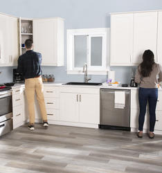 Performax™ 36"W x 48"H White Left Sliding Window with Nailing Flange at ...