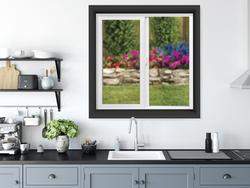 Performax™ 36"W x 48"H White Left Sliding Window with Nailing Flange at ...