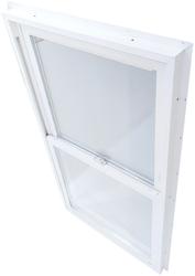Performax™ 30"W x 54"H White Vinyl Double-Hung Window with Nailing ...