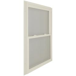 Performax™ 36"W x 54"H Tan Vinyl Double-Hung Window with Nailing Flange ...