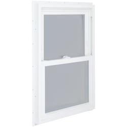 Performax™ 24"W x 36"H White Vinyl Double-Hung Window with Nailing ...