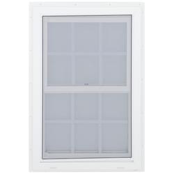 Performax™ 24"W x 36"H White Vinyl Double-Hung Window with Nailing ...