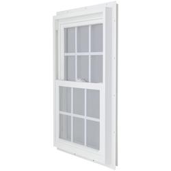 Performax™ 24"W x 36"H White Vinyl Double-Hung Window with Nailing ...