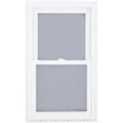 Performax™ 24"W x 42"H White Vinyl Double-Hung Window with Nailing ...