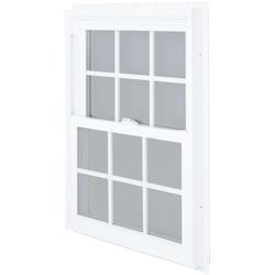 Performax™ 30"W x 36"H White Vinyl Double-Hung Window with Nailing ...