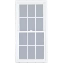 Performax™ 30"W x 60"H White Vinyl Double-Hung Window with Nailing ...