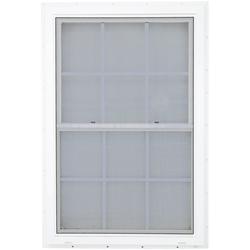 Performax™ 32"W x 48"H White Vinyl Double-Hung Window with Nailing ...