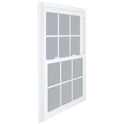 Performax™ 32"W x 48"H White Vinyl Double-Hung Window with Nailing ...