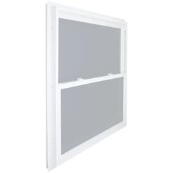 Performax™ 48"W x 48"H White Vinyl Double-Hung Window with Nailing ...