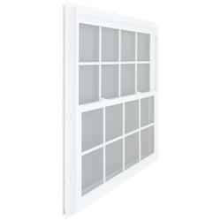 Performax™ 48"W x 48"H White Vinyl Double-Hung Window with Nailing ...