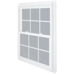 Performax™ 36"W x 42"H White Vinyl Double-Hung Window with Nailing ...