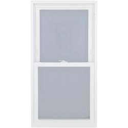 Performax™ 24-1/4"W x 46"H White Vinyl Double-Hung Replacement Window ...