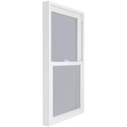 Performax™ 24-1/4"W x 46"H White Vinyl Double-Hung Replacement Window ...
