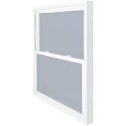 Performax™ 36-1/4"W x 46"H White Vinyl Double-Hung Replacement Window ...