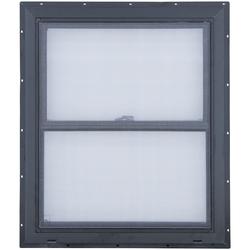 Performax™ 30"W x 36"H Black Vinyl Double-Hung Window with Nailing ...