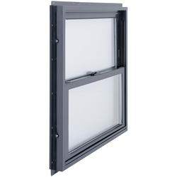 Performax™ 30"W x 36"H Black Vinyl Double-Hung Window with Nailing ...