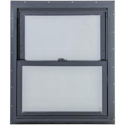 Performax™ 30"W x 36"H Black Vinyl Double-Hung Window with Nailing ...