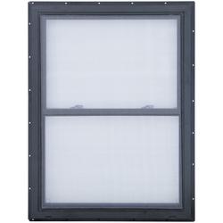 Performax™ 36"W x 48"H Black Vinyl Double-Hung Window with Nailing ...