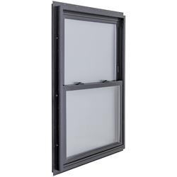 Performax™ 32"W x 48"H Black Vinyl Double-Hung Window with Nailing ...
