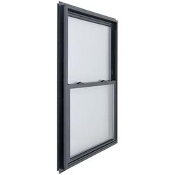 Performax™ 36"W x 60"H Black Vinyl Double-Hung Window with Nailing ...