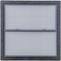 Performax™ 48"W x 48"H Black Vinyl Double-Hung Window with Nailing ...