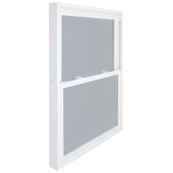 Performax™ 32-1/4"W x 46"H White Vinyl Double-Hung Replacement Window ...