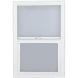 Performax™ 24"W x 36"H White Vinyl Single-Hung Window with Nailing ...