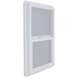 Performax™ 24"W x 36"H White Vinyl Single-Hung Window with Nailing ...