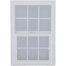 Performax™ 24"W x 36"H White Vinyl Single-Hung Window with Nailing ...