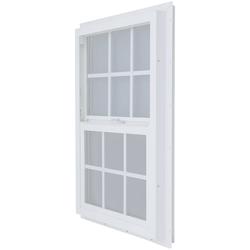 Performax™ 24"W x 36"H White Vinyl Single-Hung Window with Nailing ...