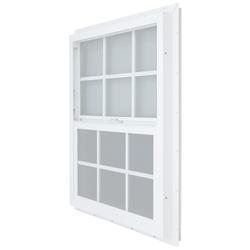 Performax™ 30"W x 36"H White Vinyl Single-Hung Window with Nailing ...