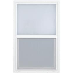 Performax™ 30"W x 48"H White Vinyl Single-Hung Window with Nailing ...